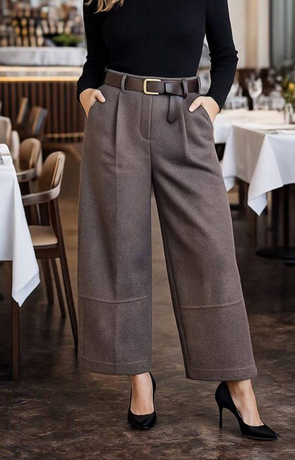 Meg Barrel Shape Trousers • Glam and Grace